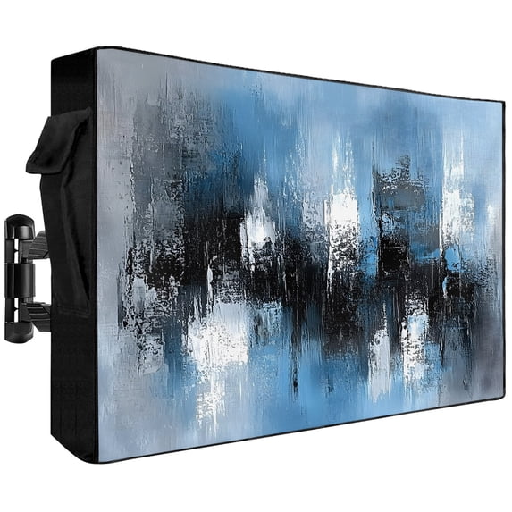 Blue Grey Black Outdoor TV Cover 30 to 32 inch Smear Street Graffiti ...