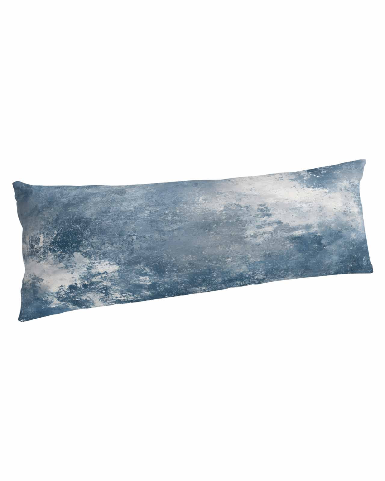 Blue Grey Body Pillow Covers, Oil Painting Modern Abstract Soft Bed ...