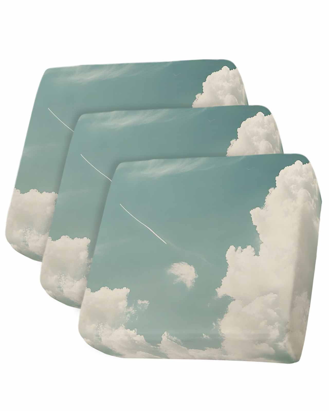 Blue Grey Cloudy Sky Sofa Couch Cushion Covers Washable, Removable ...