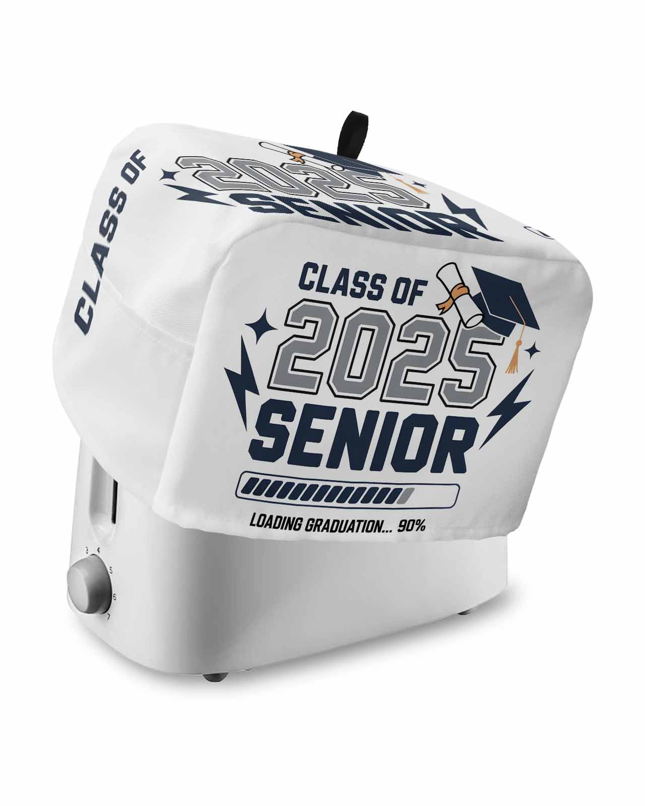 Blue Grey Graduation Season Toaster Cover 2 Slice, Small Kitchen ...
