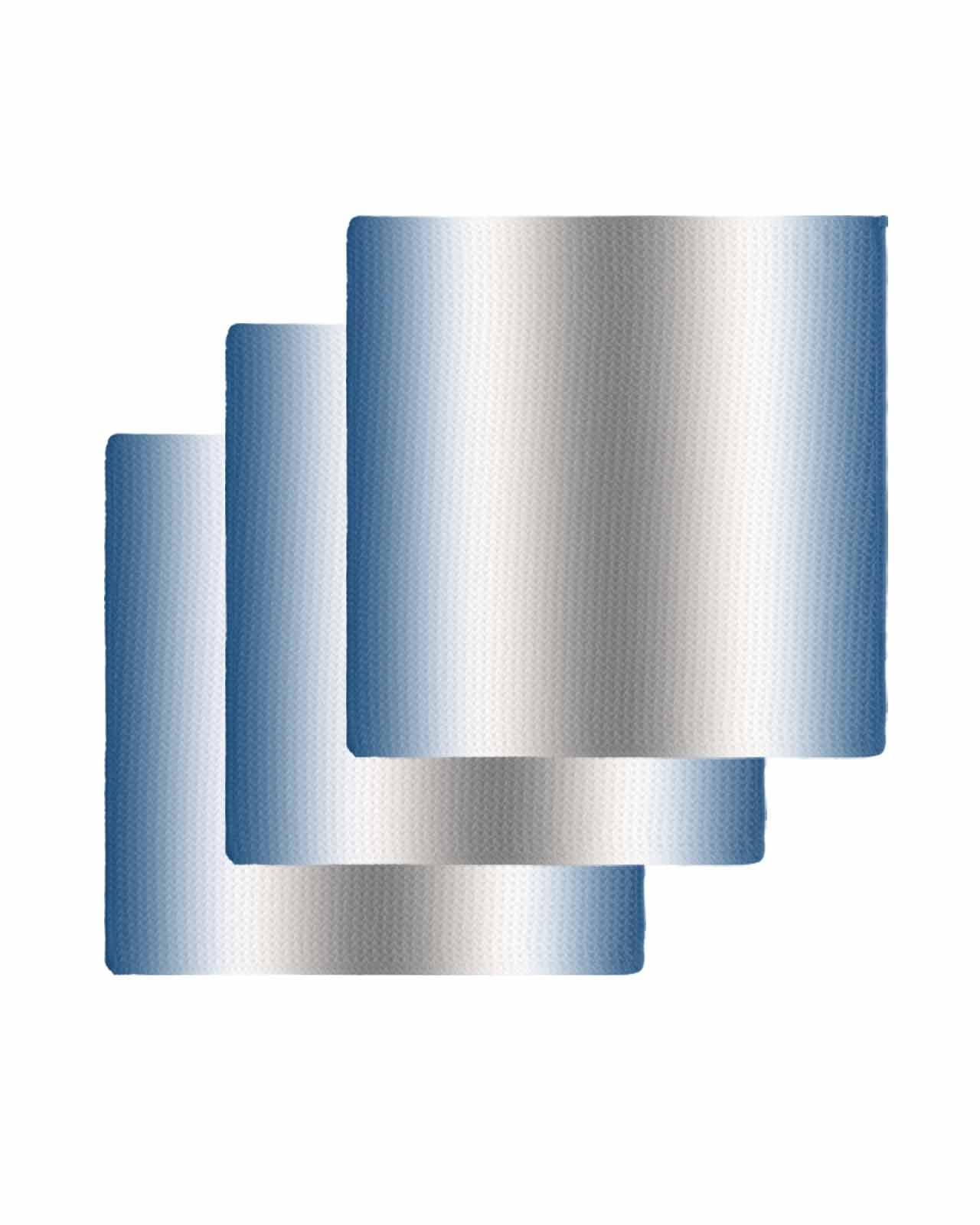 Blue Grey Kitchen Dish Towels for Drying Dishes Set of 3, Gray ...