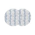 Blue Grey Minimalist Tree Round Table Placemats set of 2, Vintage ...