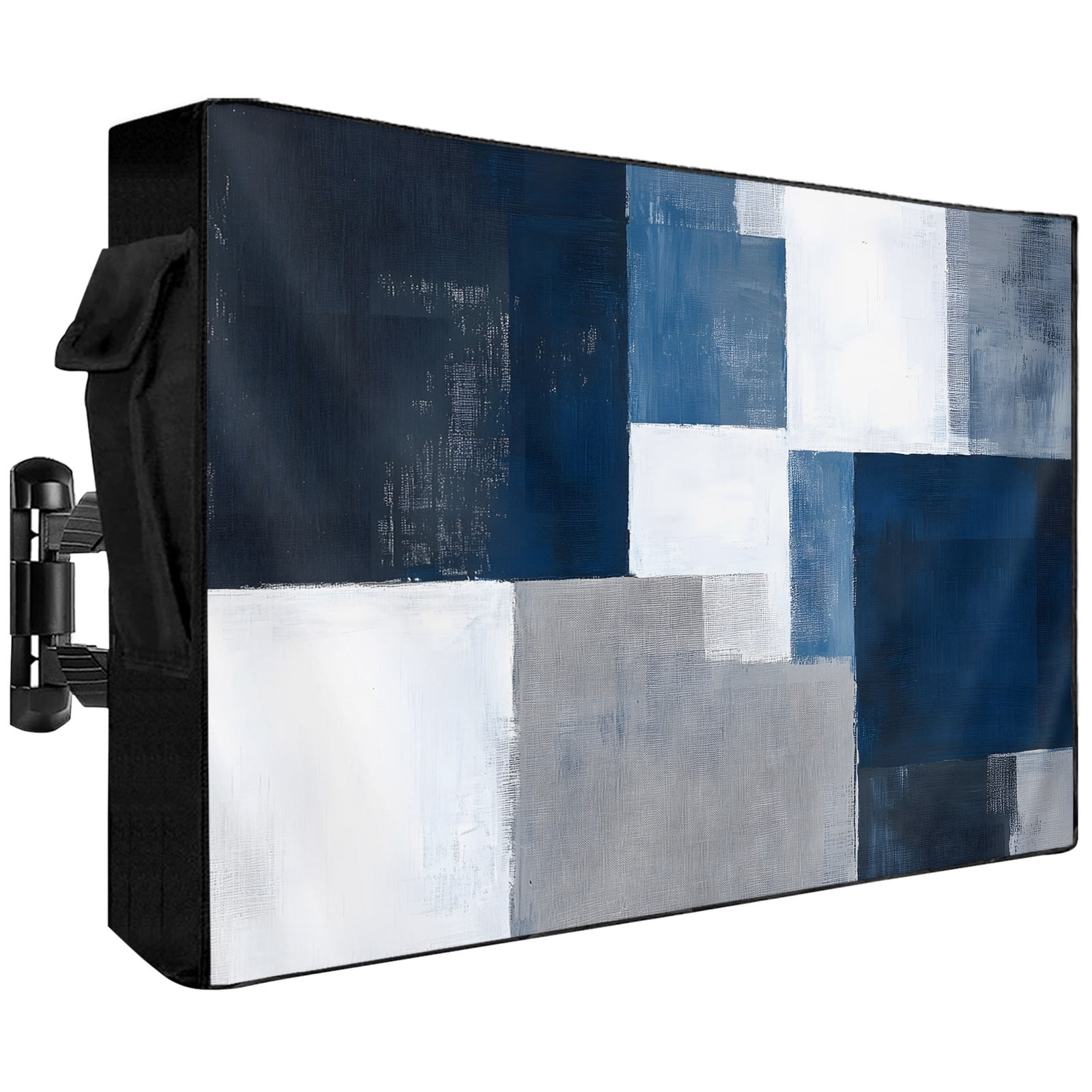 Blue Grey Outdoor TV Cover 70 to 75 inch Abstract Graffiti Modern ...