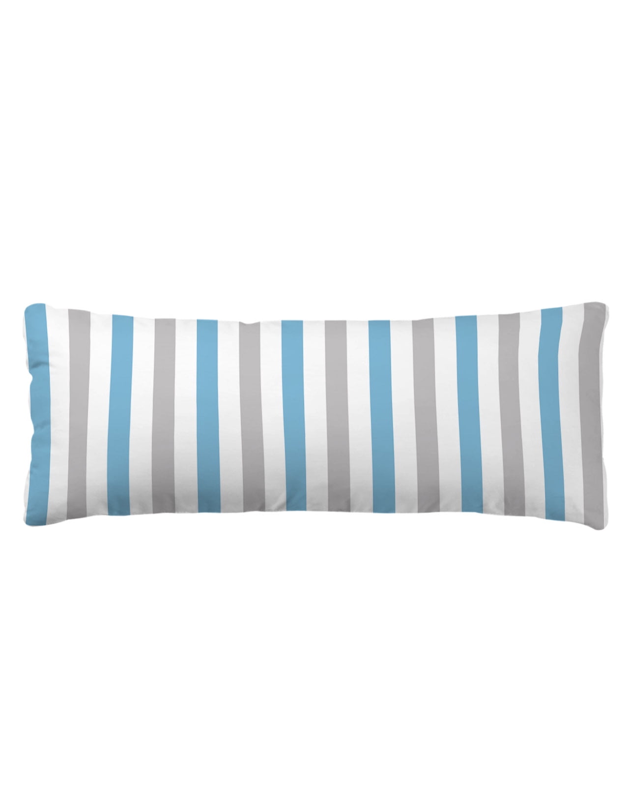 Blue Grey Stripe Body Pillow Cover 20x54, Modern Farmhouse Vertical ...