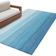 Blue Grey Summer Area Rug Washable 3x5 Entryway Rug Non-Slip Indoor Low ...