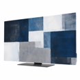 Blue Grey TV Dust Cover 32 Inch, Abstract Graffiti Modern Mottled Art ...
