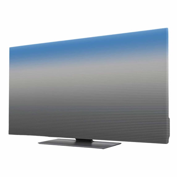 Blue Grey TV Dust Cover 32 Inch, Stripe Gradient Computer Monitor Cover ...