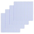 Blue Grid Kitchen Dish Towels for Drying Dishes Set of 4, Checkered ...