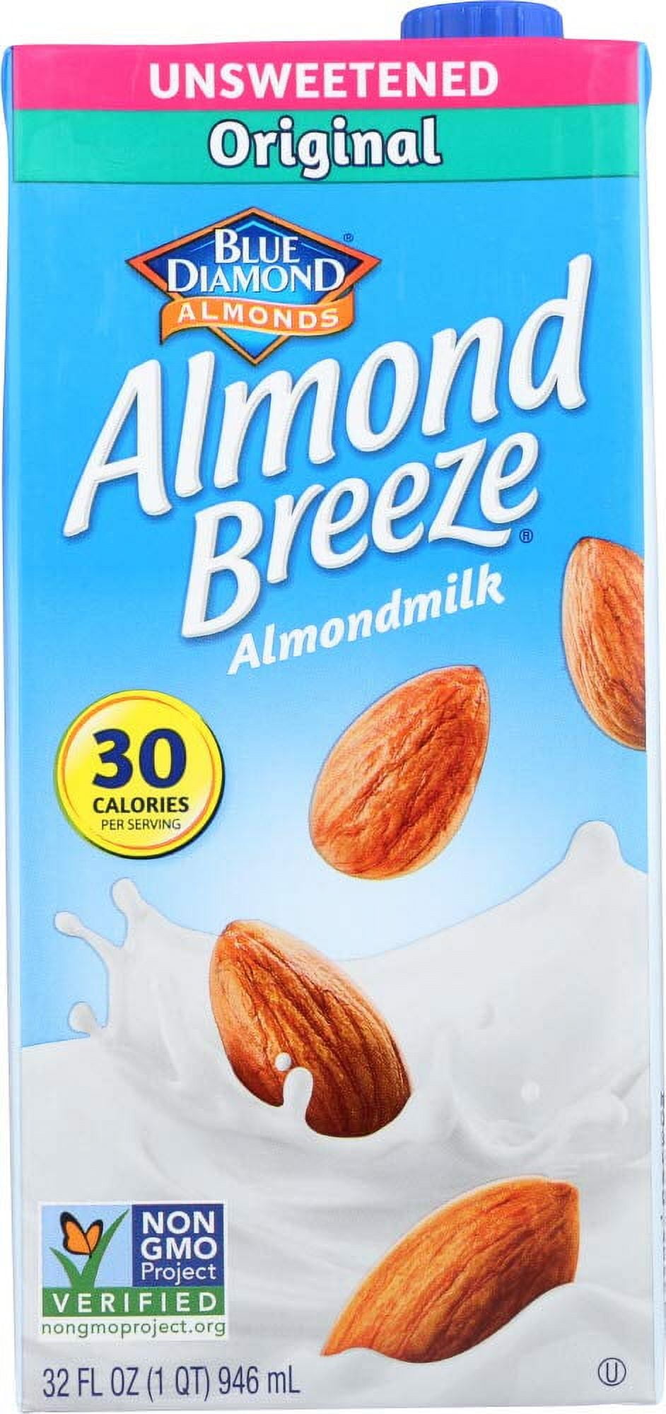 Blue Growers - Almond Breeze Almond Milk Unsweetened Original - 32 oz.(pack of 2) - Walmart.com