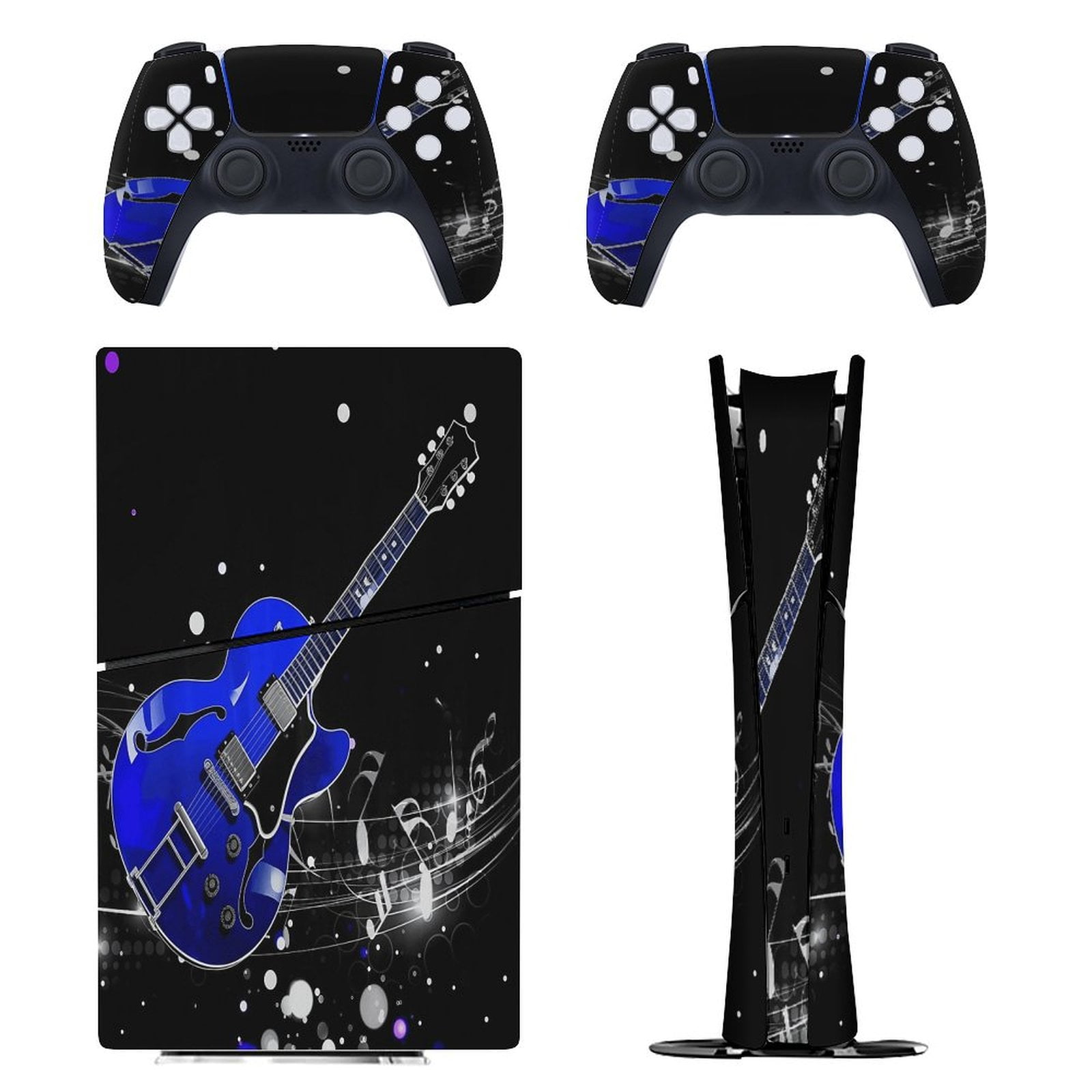 Blue Guitar Notes PS5/PS5 Pro/PS5 Slim Digital Disc Skin Sticker For ...