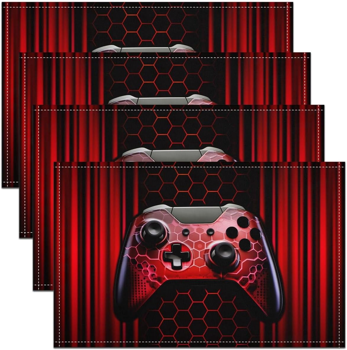 Blue Guitar Table Mats for Kids Adults,Teens Musical Note Hip Hop Music ...