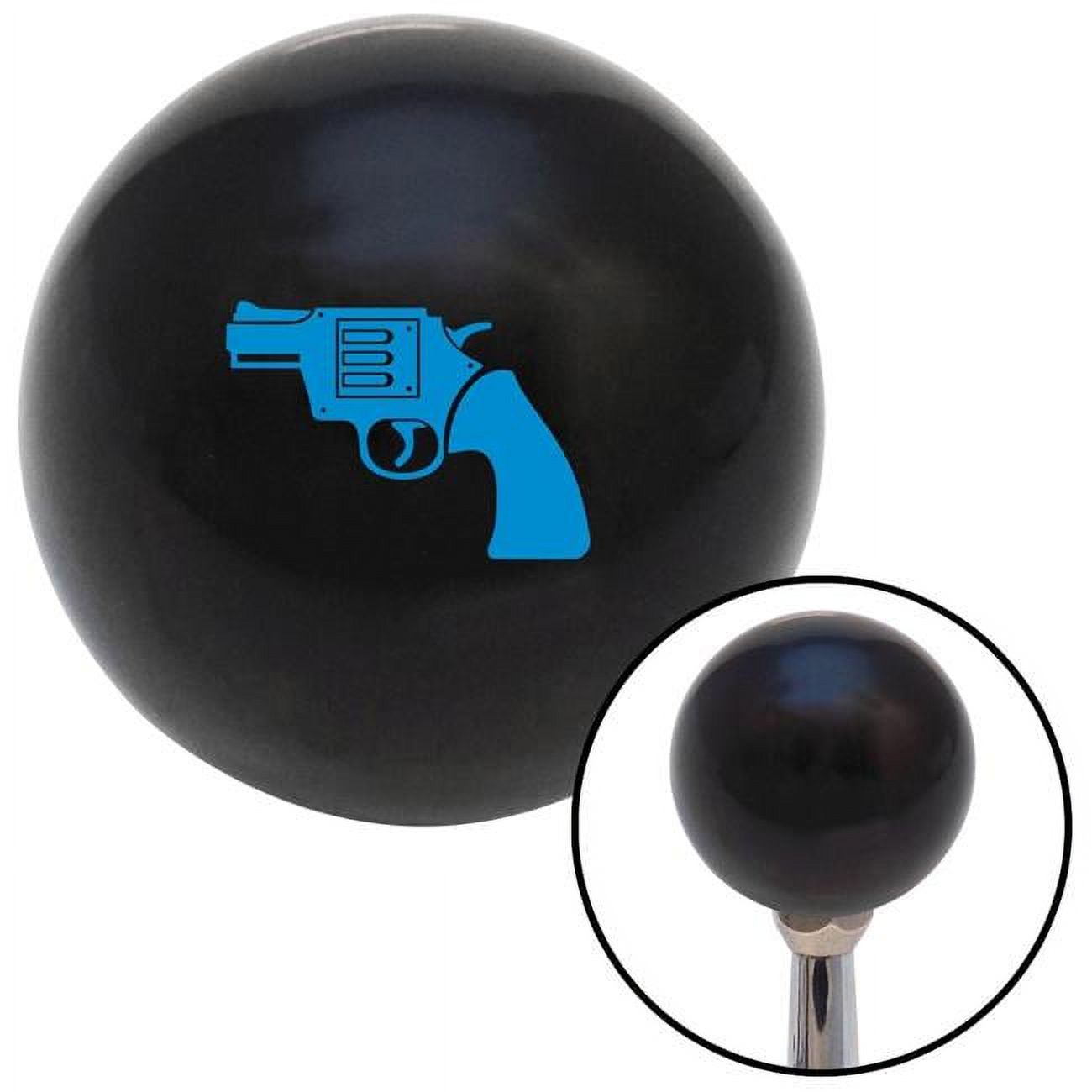 Blue Gun Black Shift Knob with M16 x 1.5 Insert Shifter Auto Manual ...