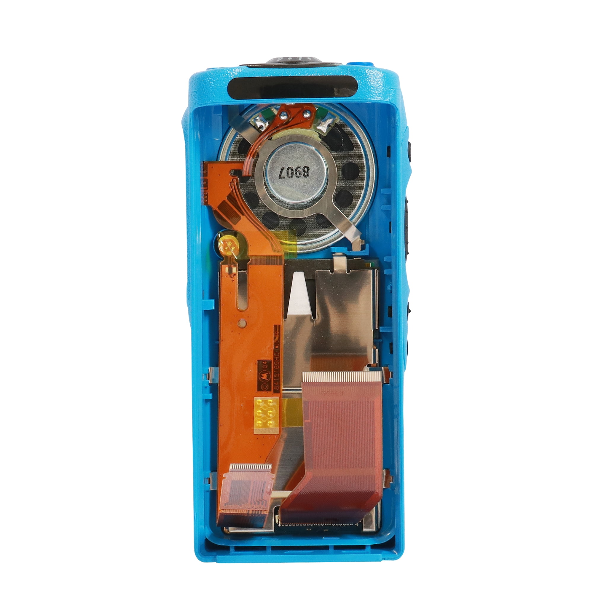 Blue HT1250 Housing Case Front Cover Full-keypad with LCD Display and ...