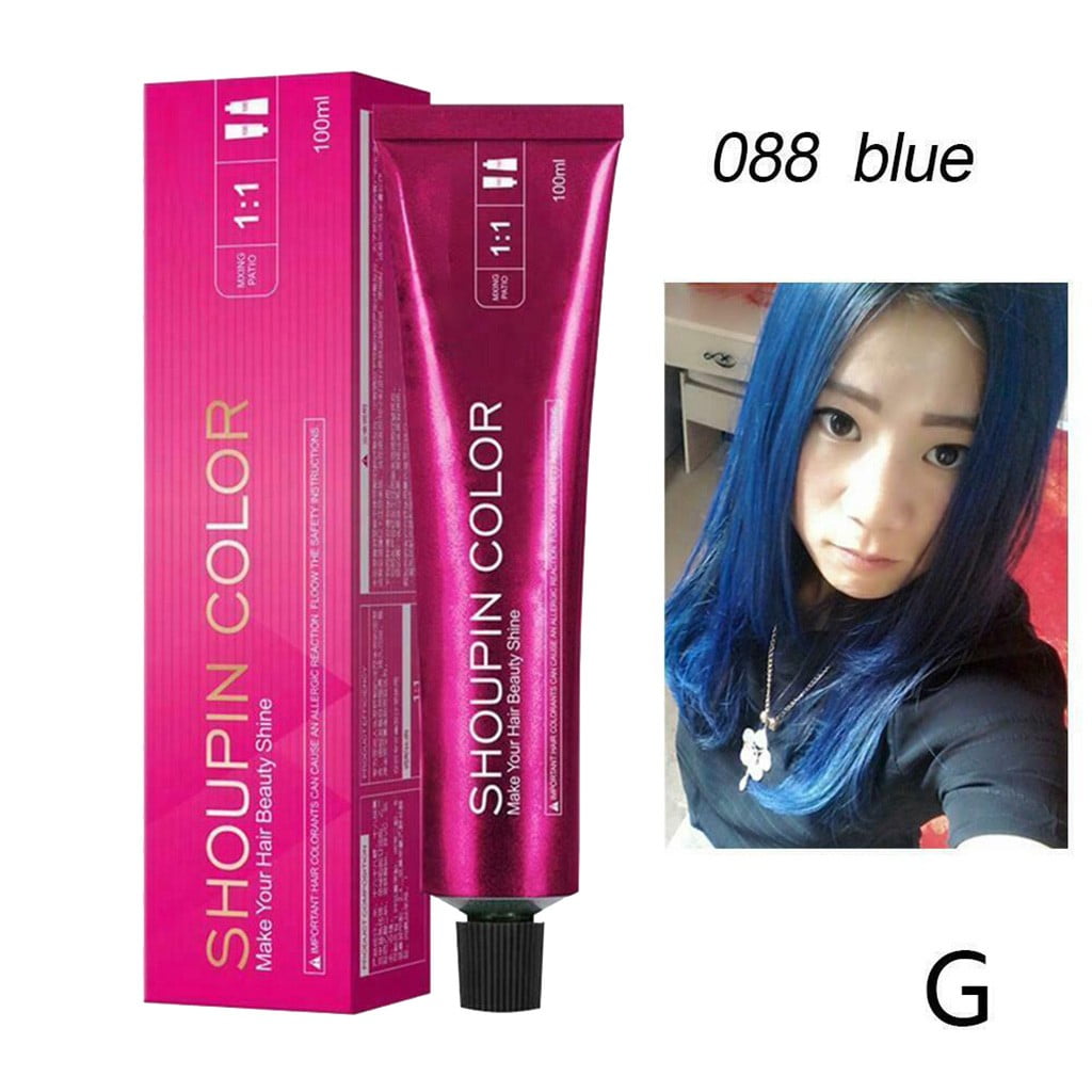 Blue Hair Dye Mermaid Hair Coloring Shampoo Mild Safe Hair Dyeing ...