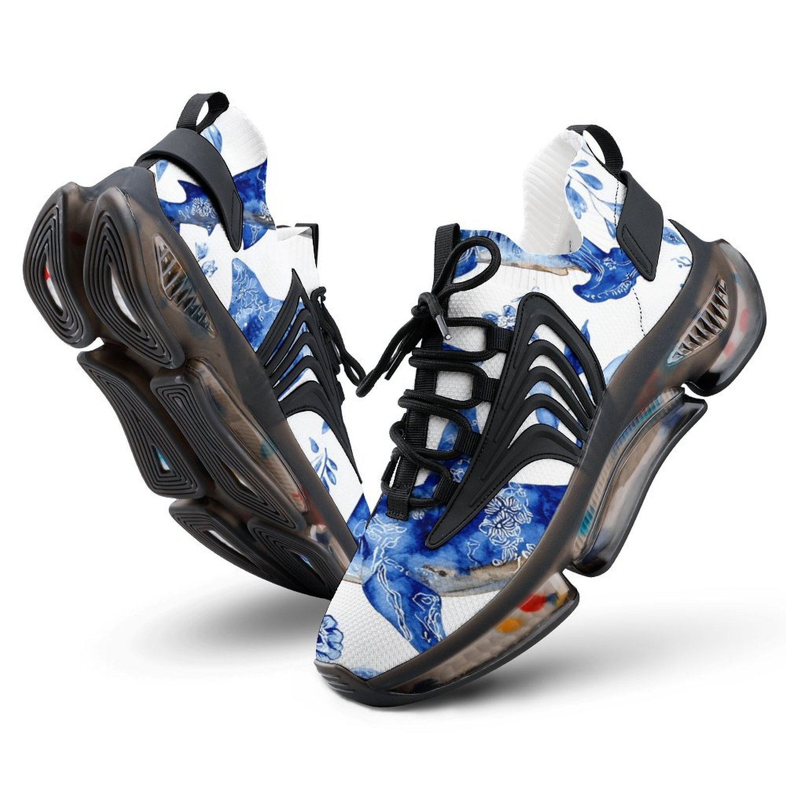 Blue Hammerhead Shark Walking Shoes for Men Woman Lightweight Tennis ...