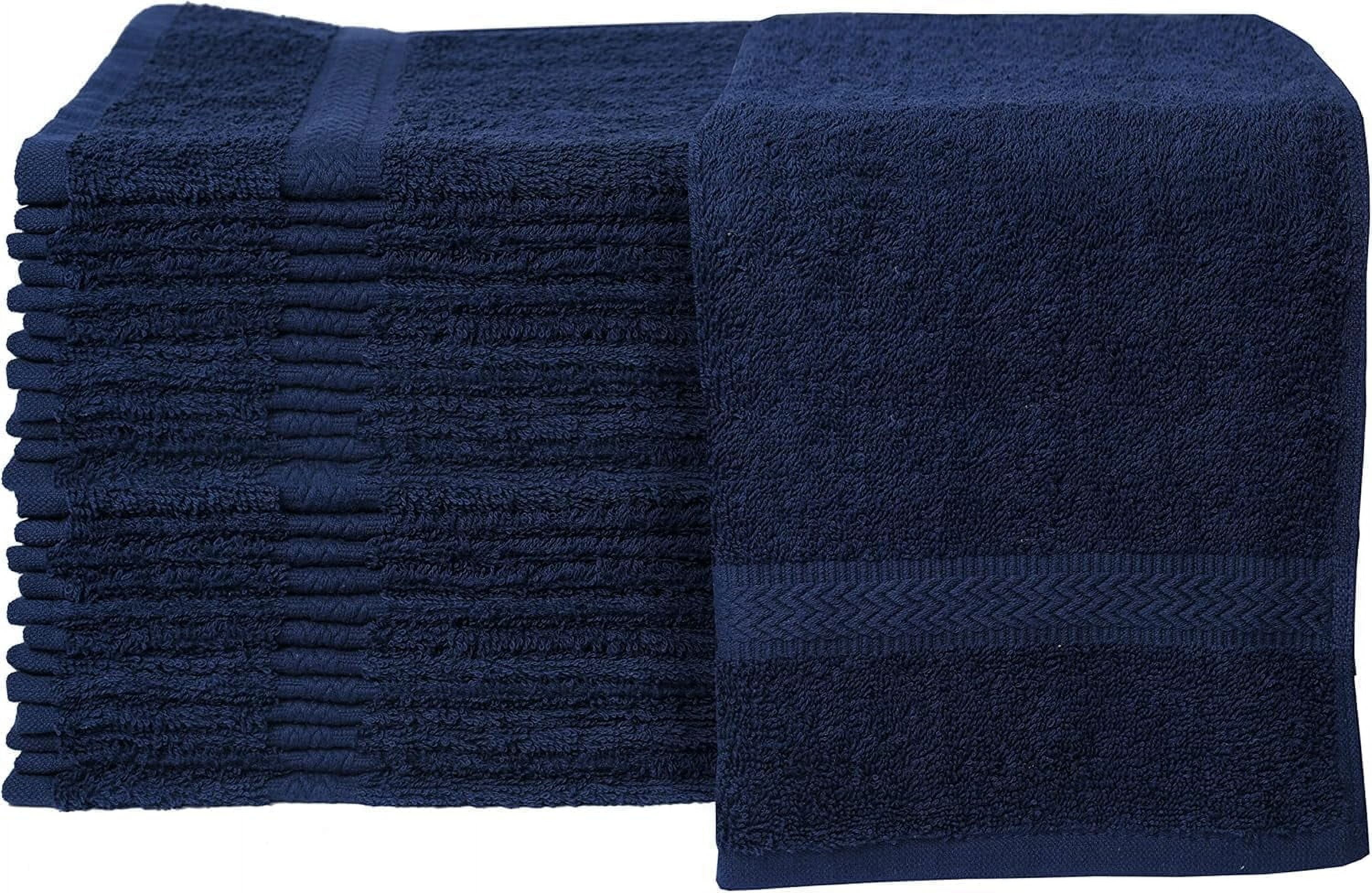 Blue Hand Towels for Bathroom 16x27 Inches 100% Cotton Hand Towel Set ...