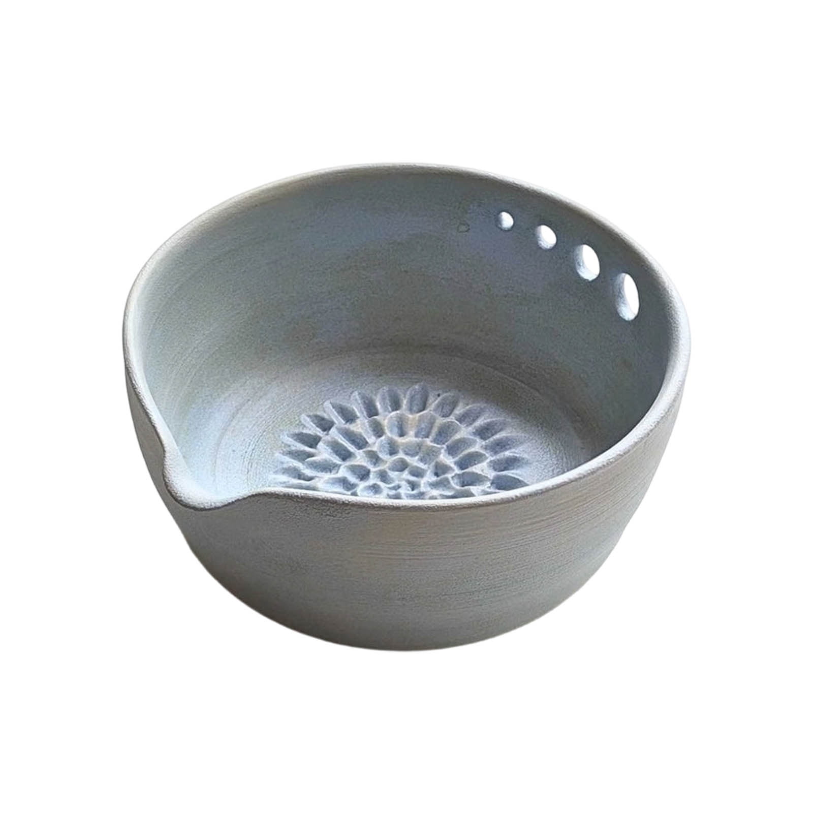 Blue Handmade Garlic Shredder Bowl Herb Grater Kitchen Tool For Mincing ...