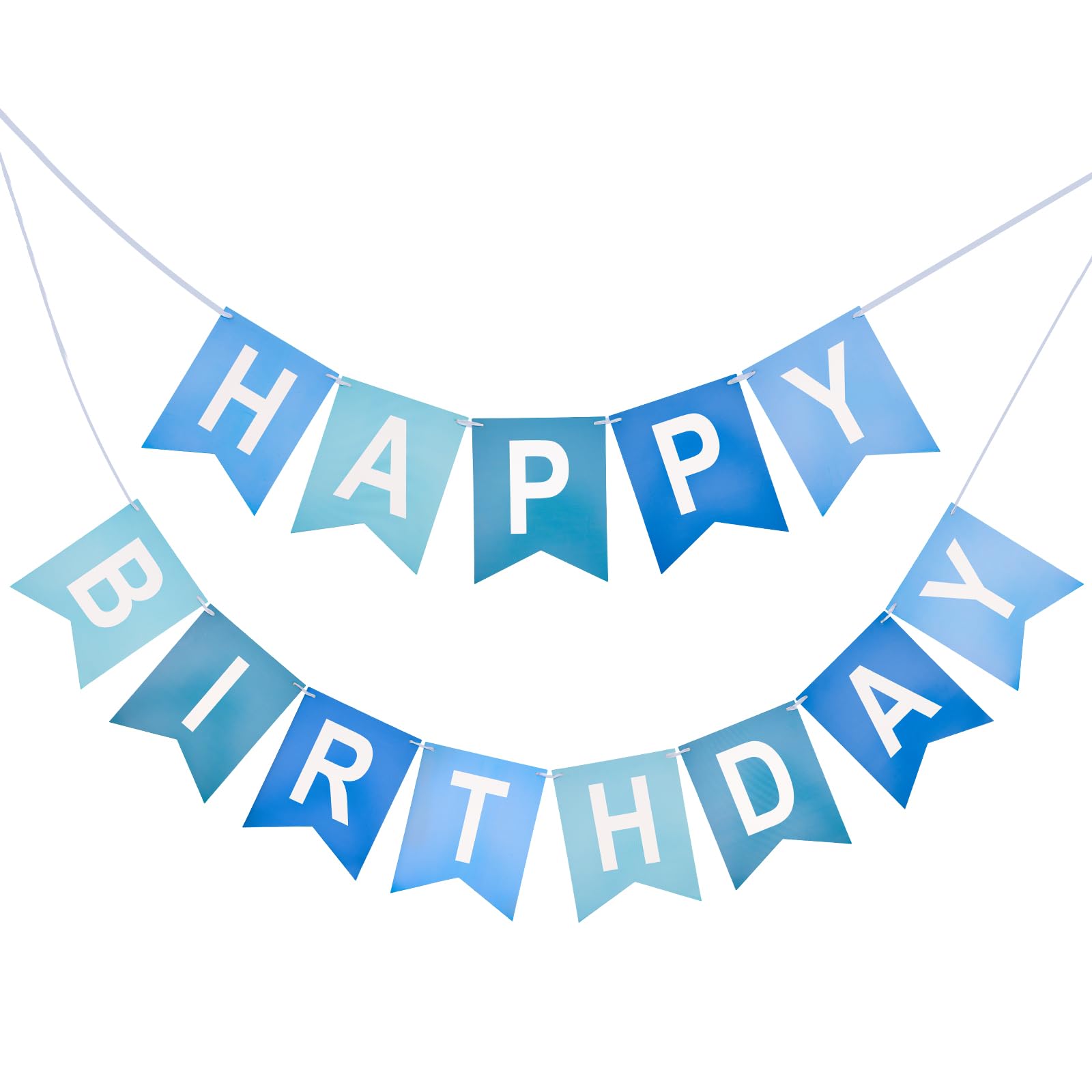 Blue Happy Birthday Banner SSF20 Birthday Party Banner NO DIY Happy ...