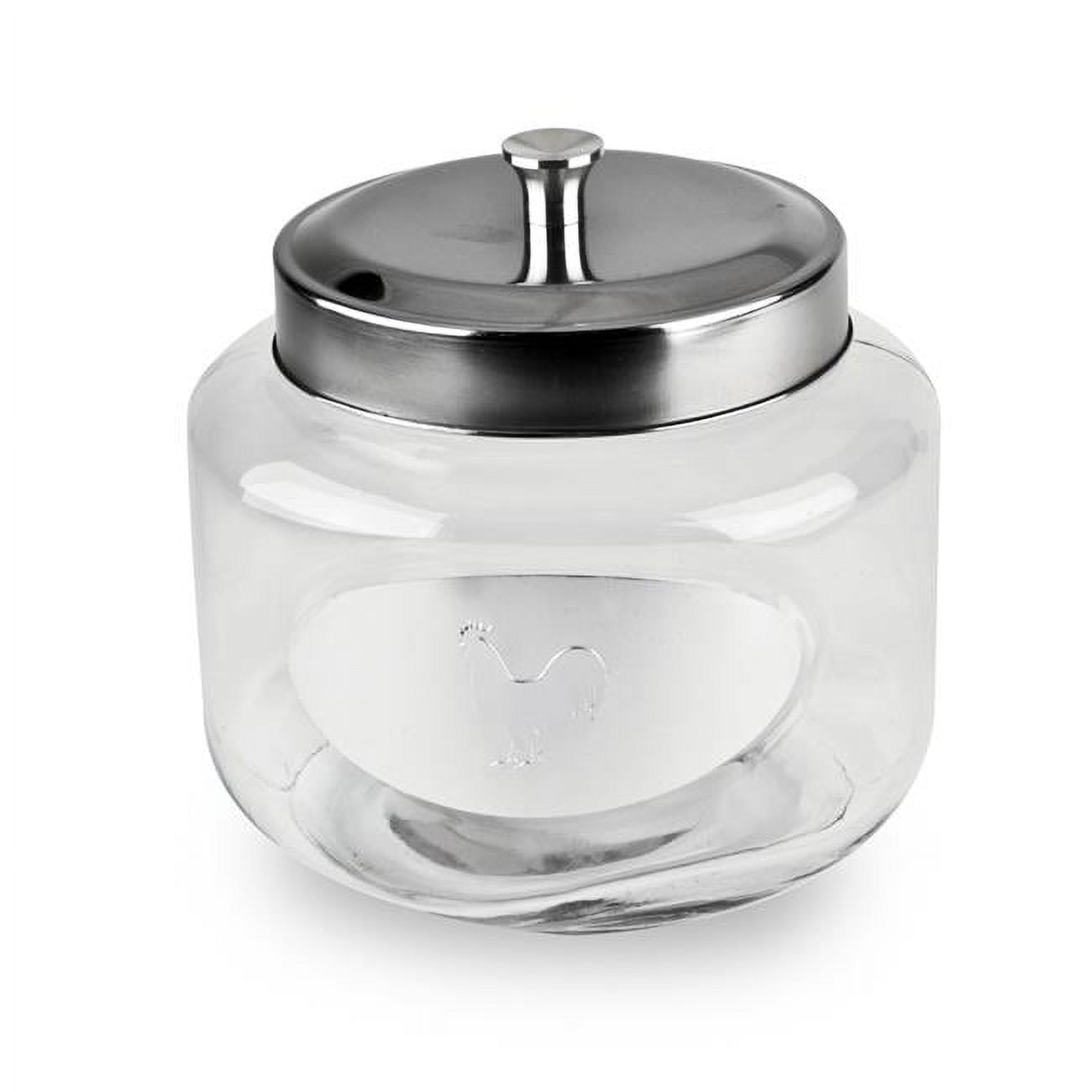 Blue Harbor 33214 108 oz Rooster Storage Jar with Metal Lid - Clear ...