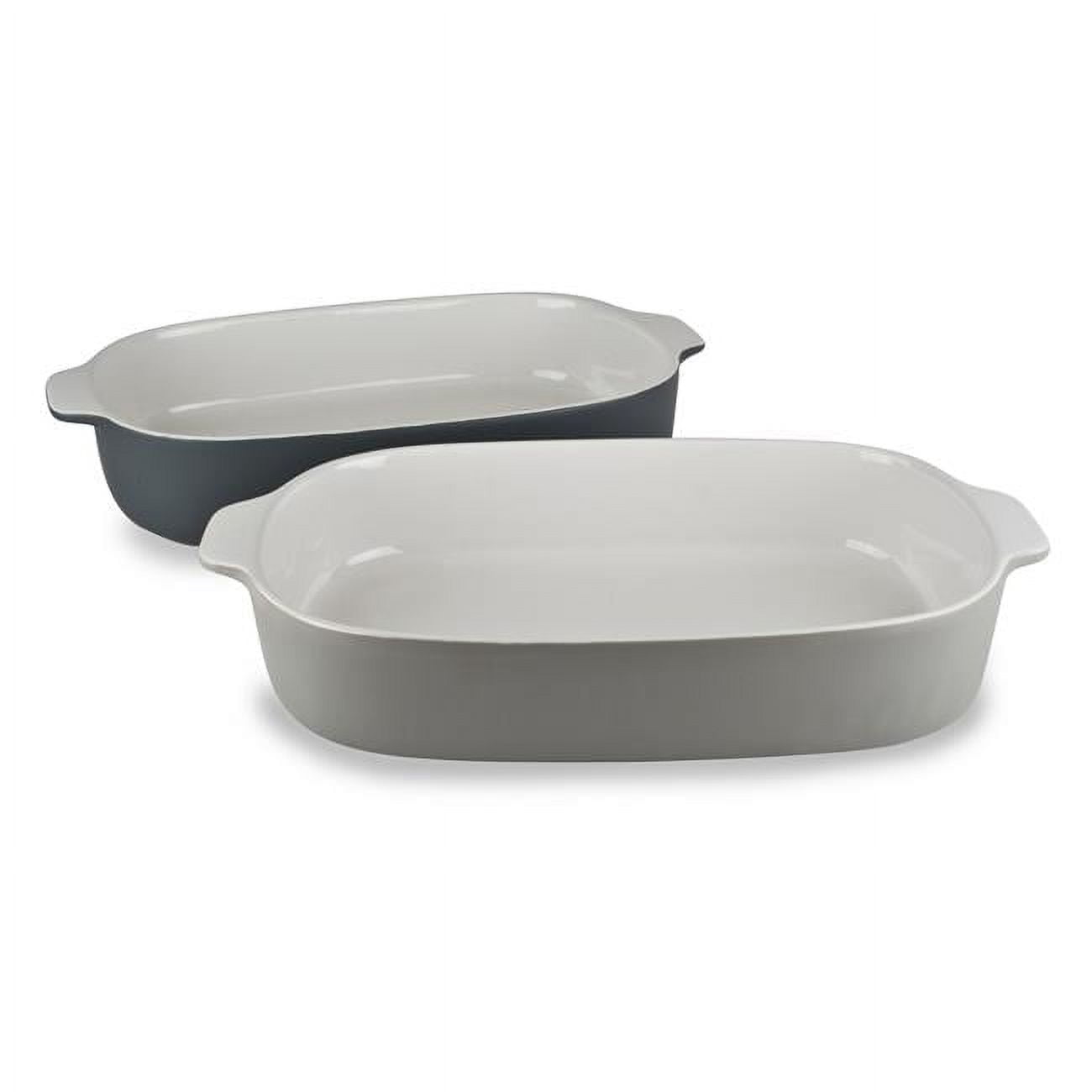 Blue Harbor 33617 4 qt Matte Finish Rectangular Baker - Light & Dark ...