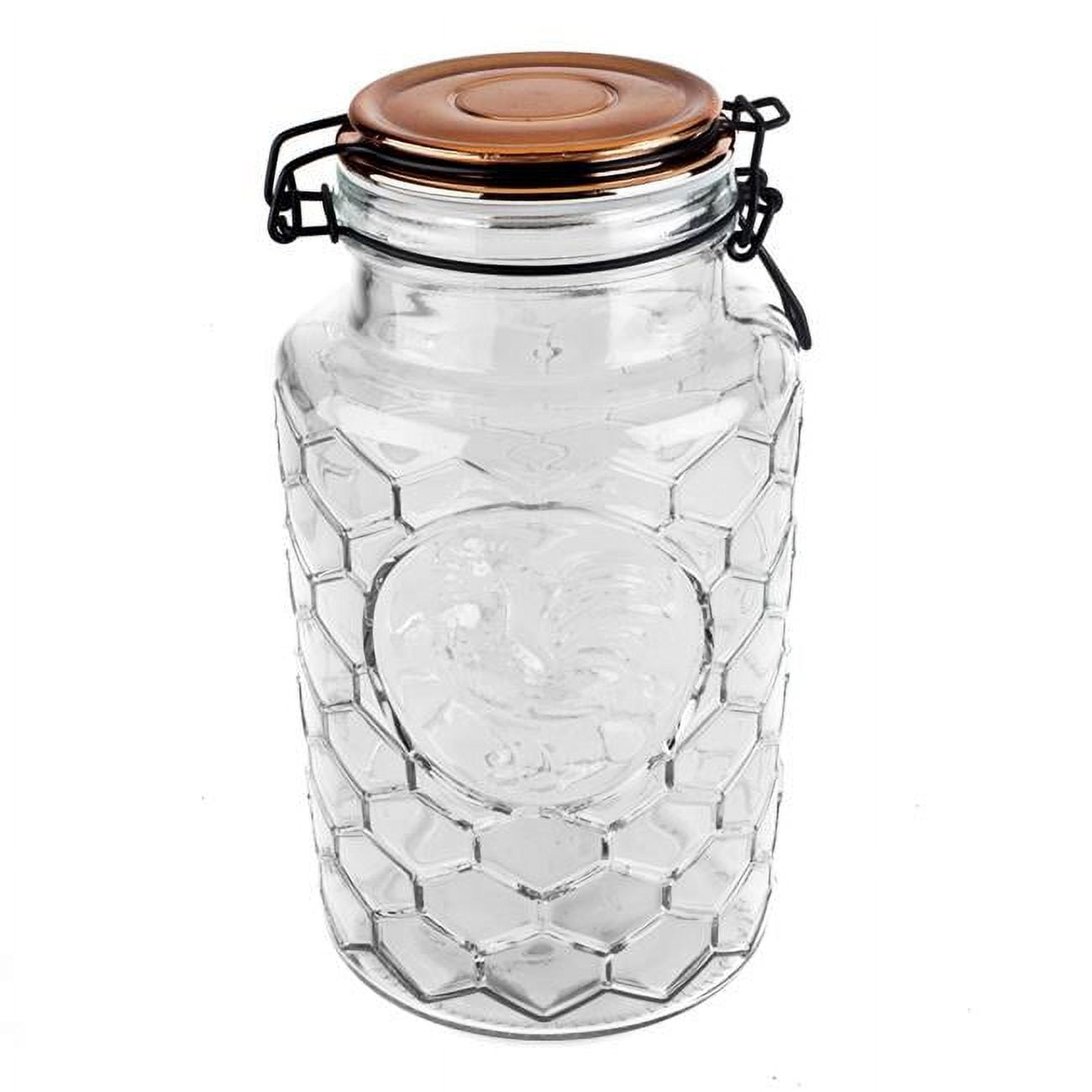 Blue Harbor 33690 64 oz Rooster Jar with Copper Metallic Lid - Walmart.com