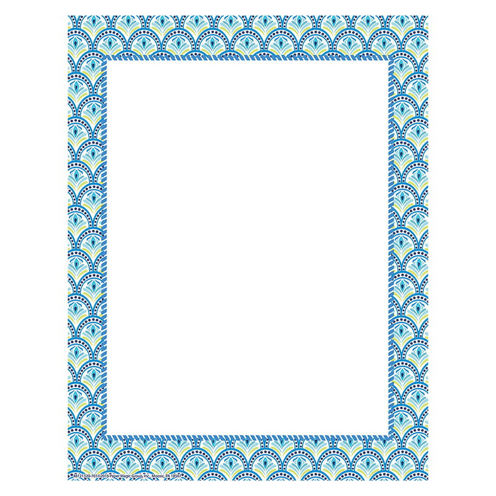 Blue Harmony Peacock Computer Paper by Eureka - Walmart.com