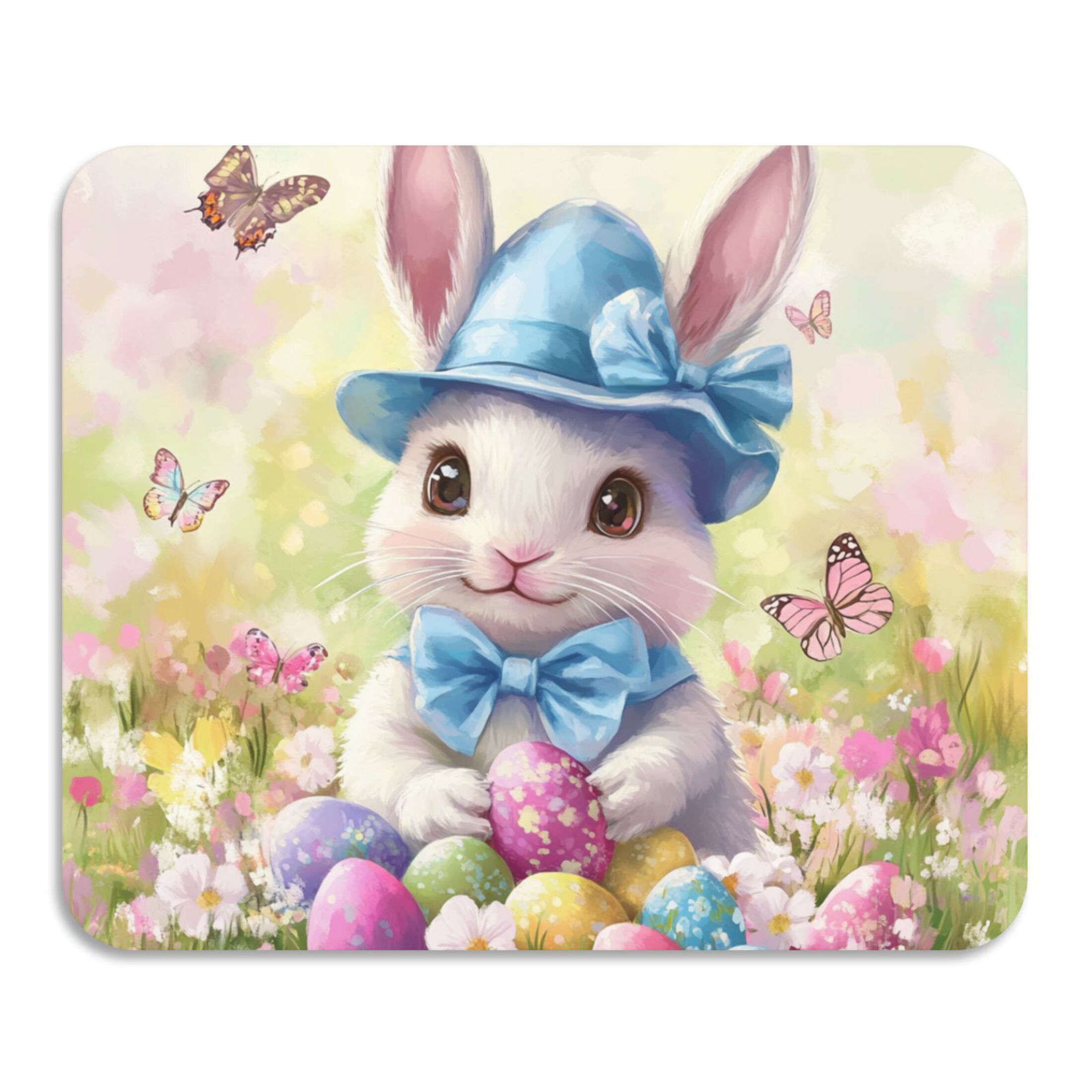 Blue Hat Rabbit Easter Eggs Diatomite Dish Drying Mat Drain Pad for ...
