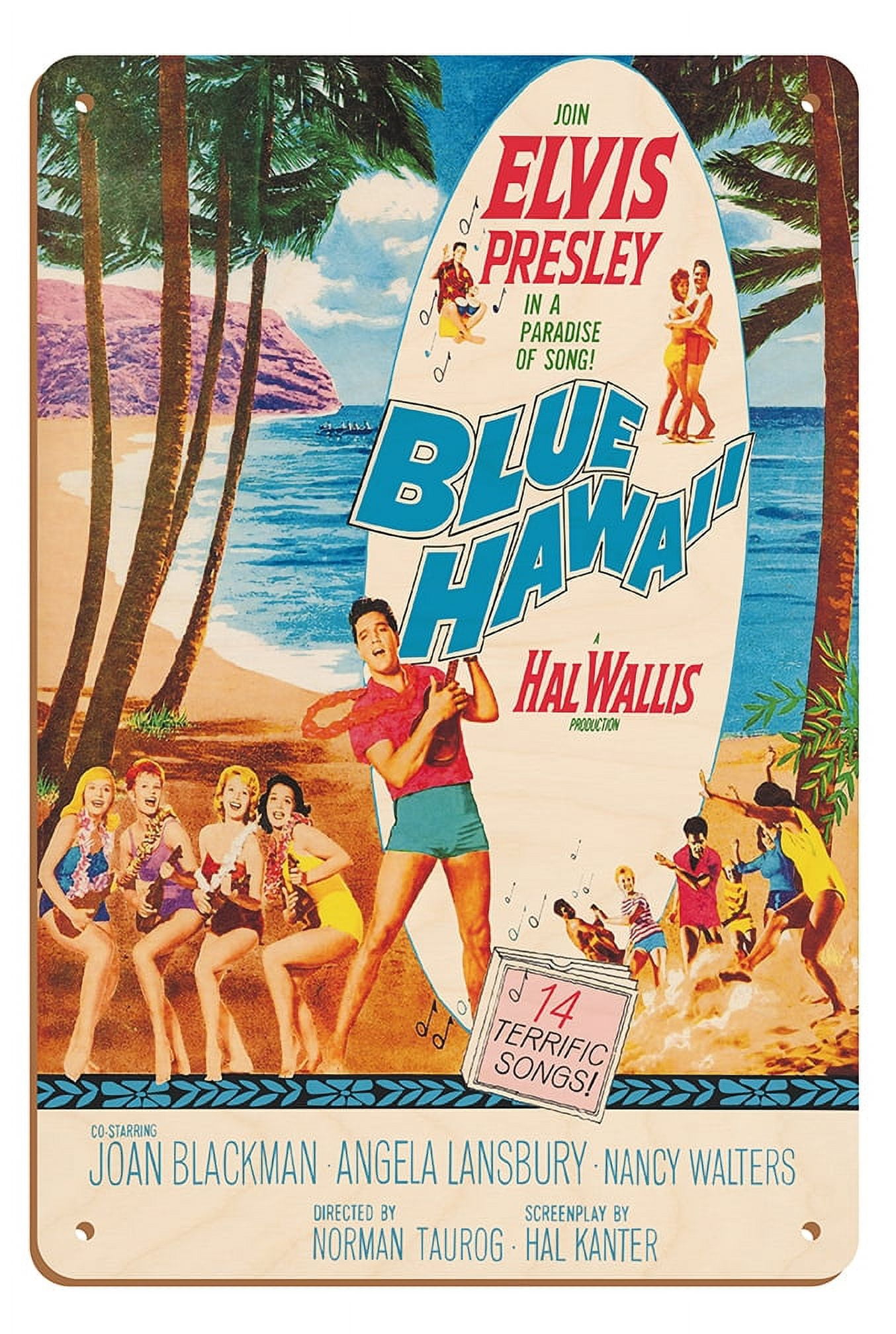 Blue Hawaii - Join Elvis Presley in a Paradise of Song - Vintage Film Movie Poster - 8 x 12 inch ...