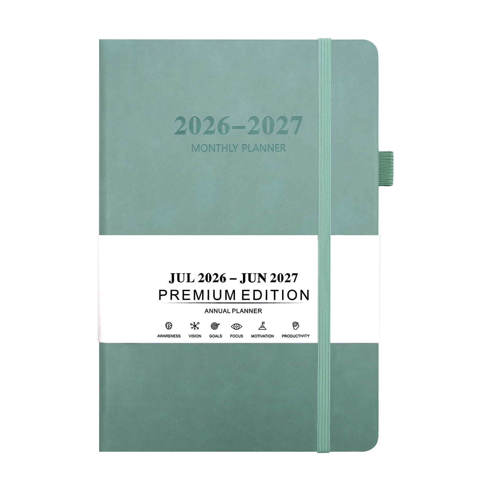 Blue Haze Blue 2026-2027 Bilingual A5 Daily Planner Schedule Notebook ...