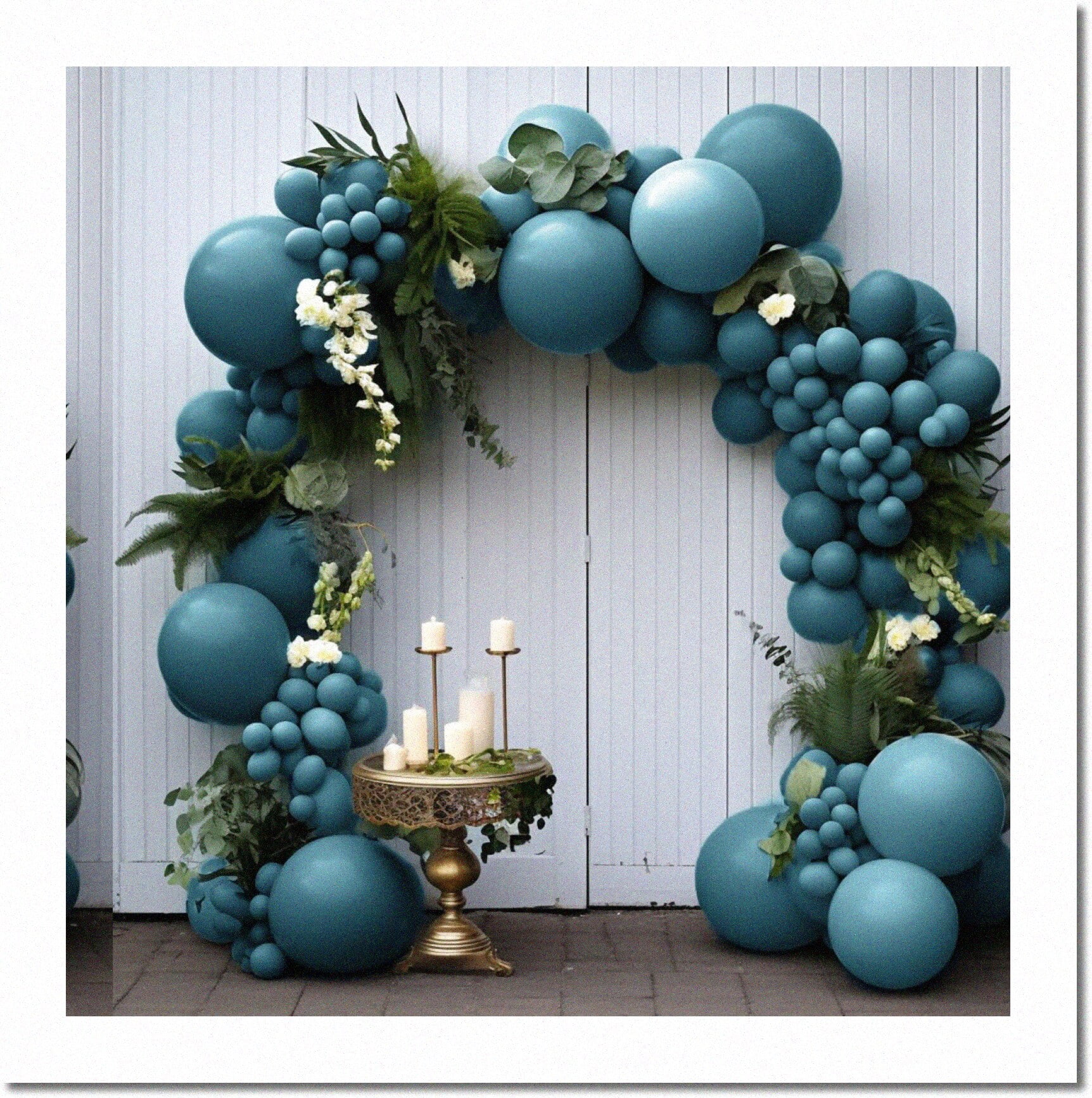 Blue Haze Celebration Kit: Vintage Balloons, Garland & Arch for ...