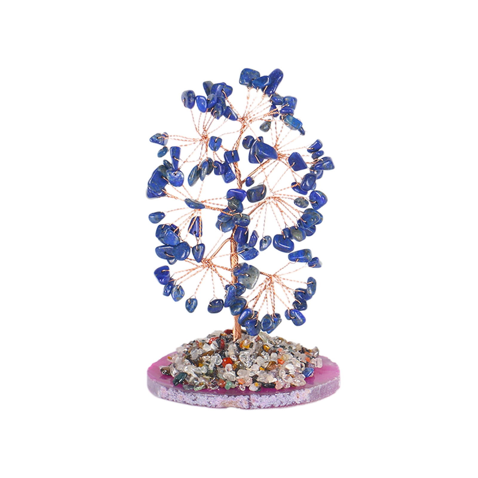 Blue Healing Crystal Money Tree For Feng Shui Chakra Healing Good ...