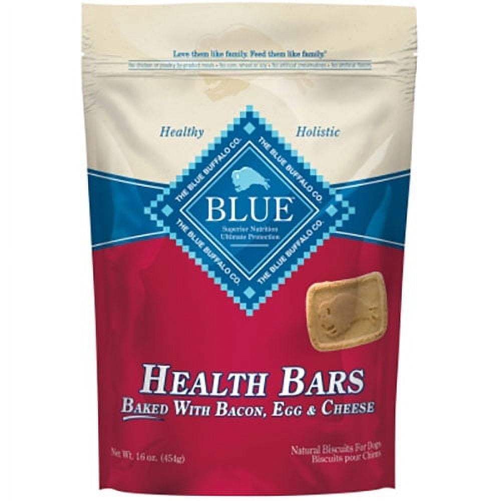 Blue Health Bars Baked with Bacon, Egg and Cheese Dog Treats 16-oz ...