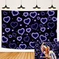 Blue Heart Backdrop Early 2000s Backdrop for Photography Blue Heart ...