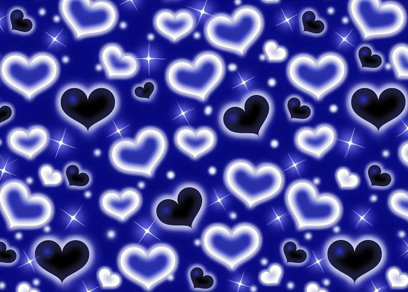 Blue Heart Romantic Backdrop 90's Backdrops for Photo Shoot Birthday ...