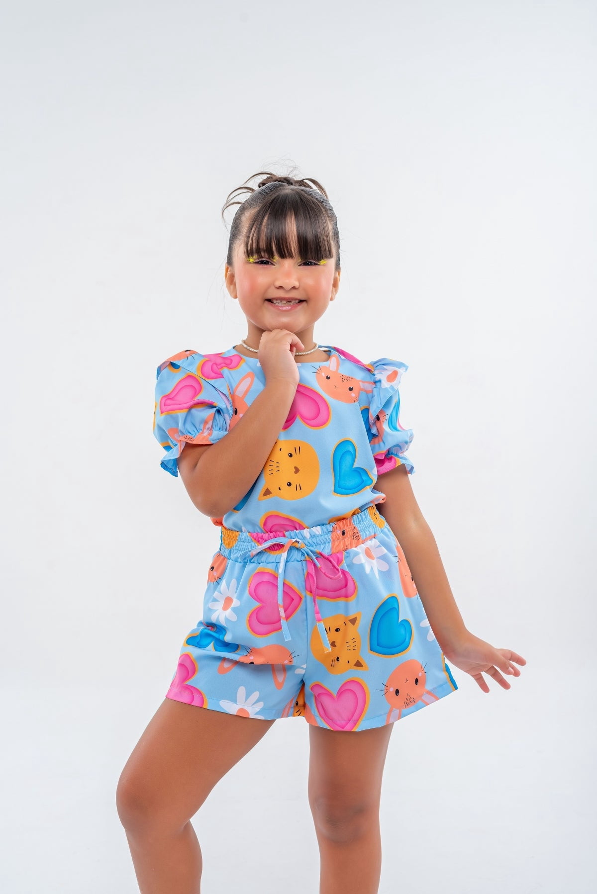 Blue Heart Set for Girls, Ages 2-10 – Adorable Two-Piece Outfit ...