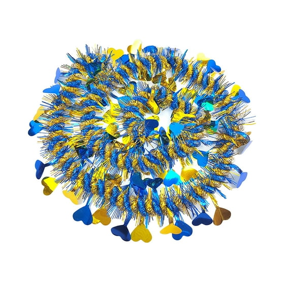 Blue Heart Shaped Ribbon, Plastic Party Decorations For Wedding ...