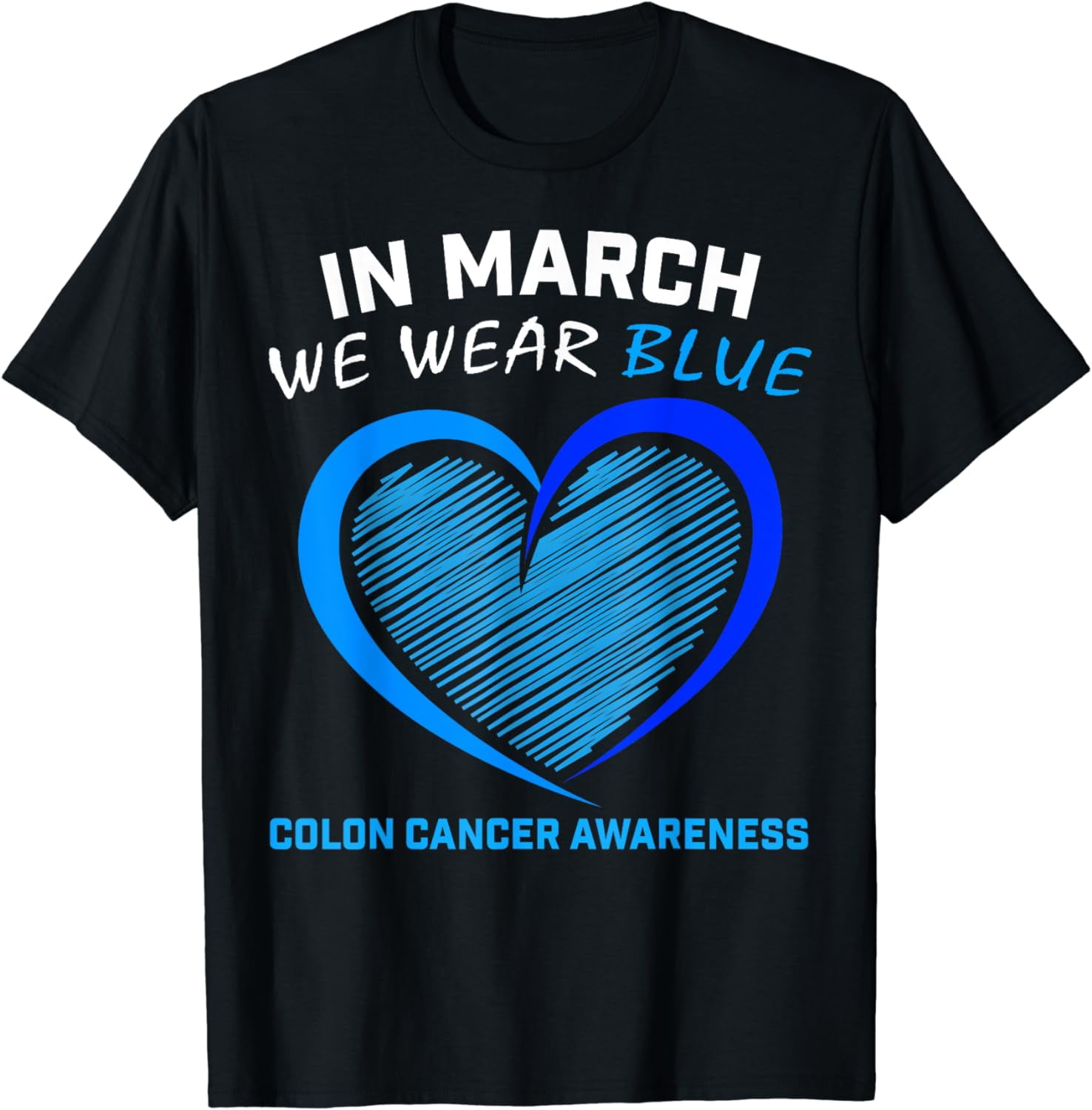 Blue Heart T-Shirt - Walmart.com