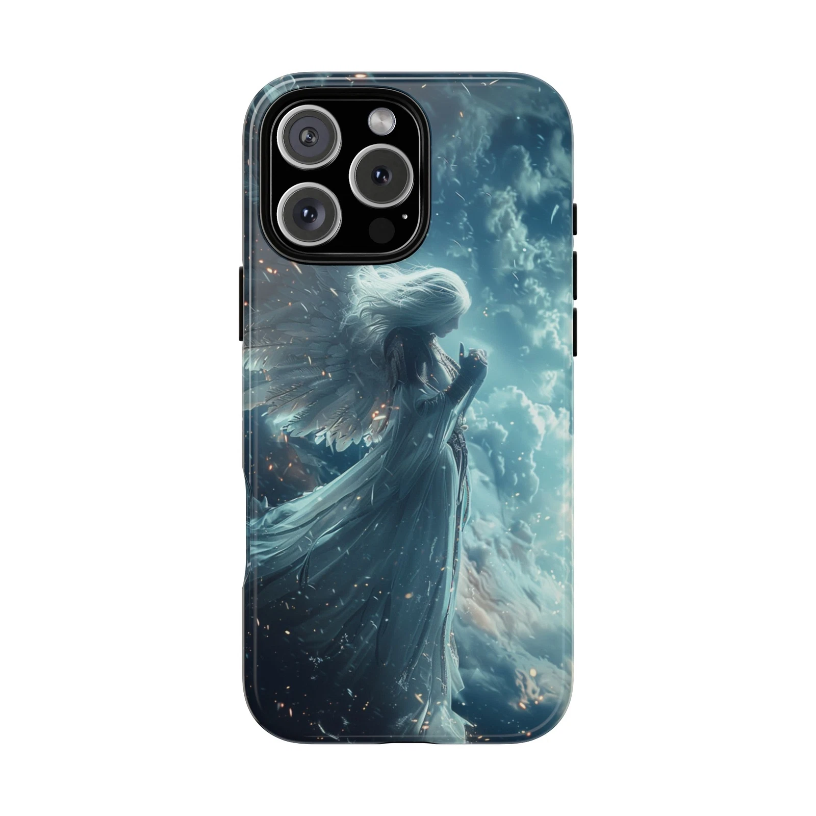 Blue Heaven Angel Sky Clouds Case for iPhone 17 through 11 Pro Max ...