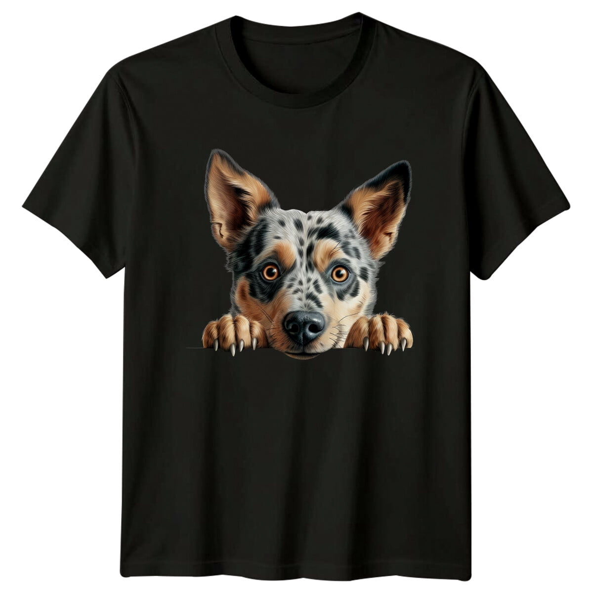Blue Heeler Dog Peekaboo Style Pet Lover T-Shirt All Size S-5Xl ...