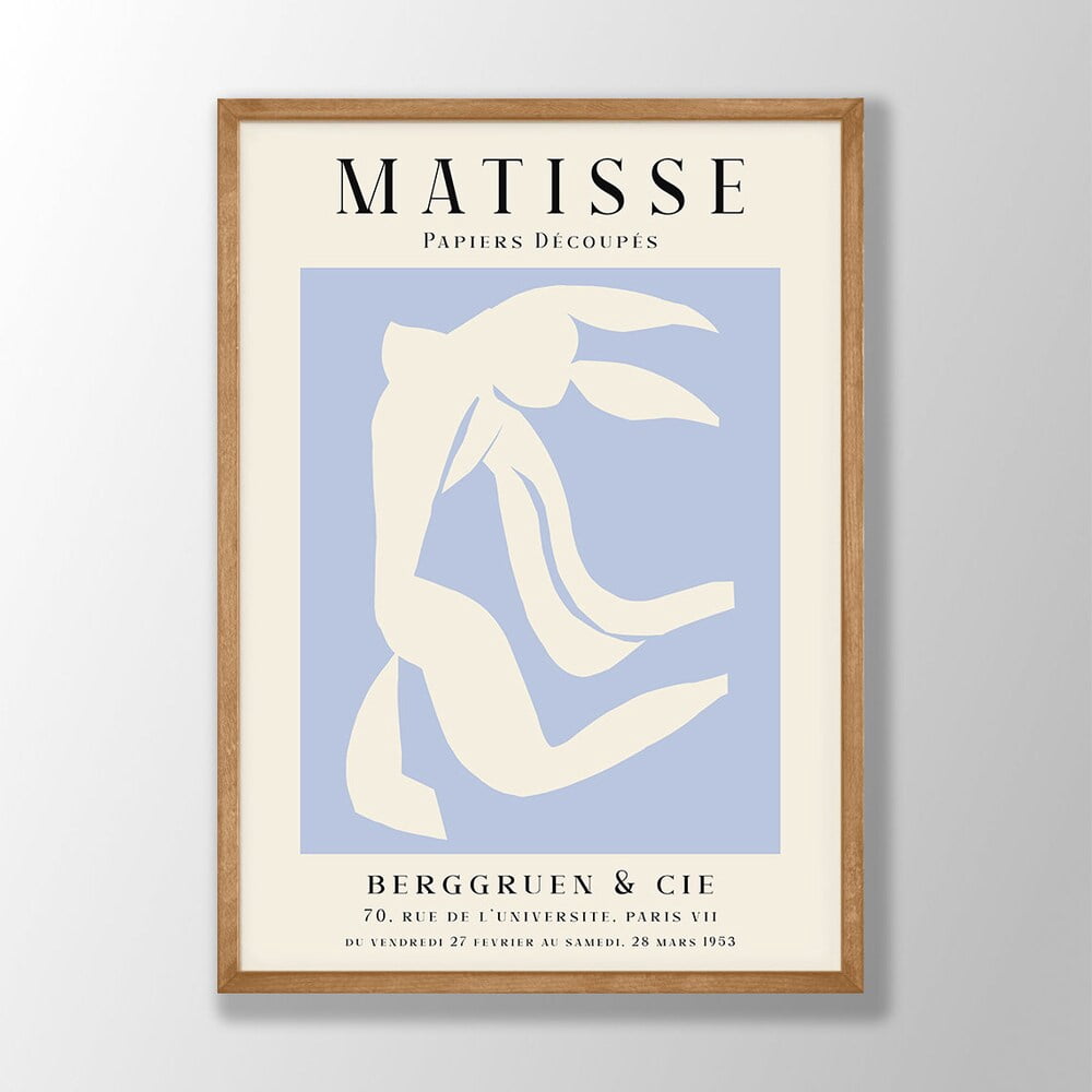 Blue Henri Matisse Art Print - Papiers Decoupes No1, Matisse Poster ...