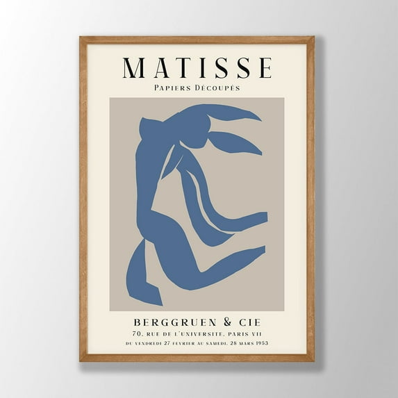Blue Henri Matisse Art Print: Papiers Decoupes No1, Museum Art #1398 ...