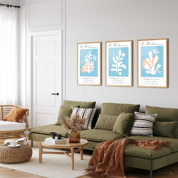 Blue Henri Matisse Art Prints Matisse Posters Gallery Wall Decor Set 3 ...