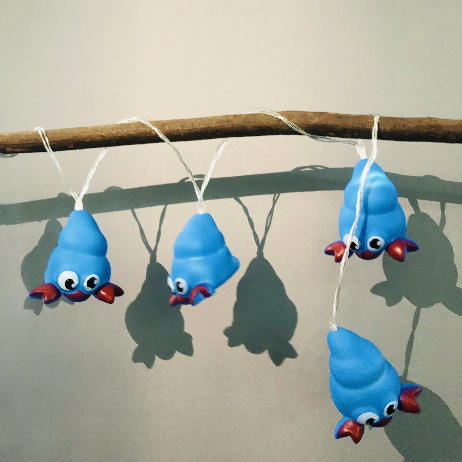 Blue Hermit Crab String Lights 1.65M 10LEDs Night Animal Fairy Light ...