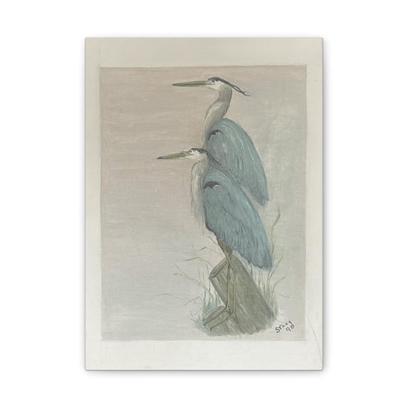 Blue Herons (1998) Artist: Elaine Stacy Art Wall Art Poster Physical ...