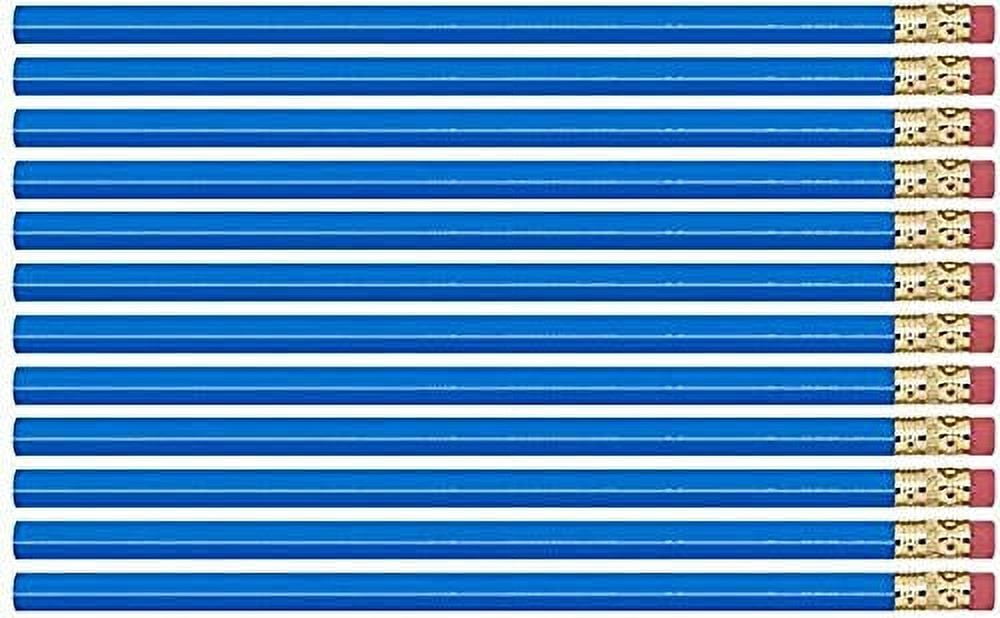 Express Pencils - Blue Hexagon #2 Pencil with Eraser, Pack of 36 ...