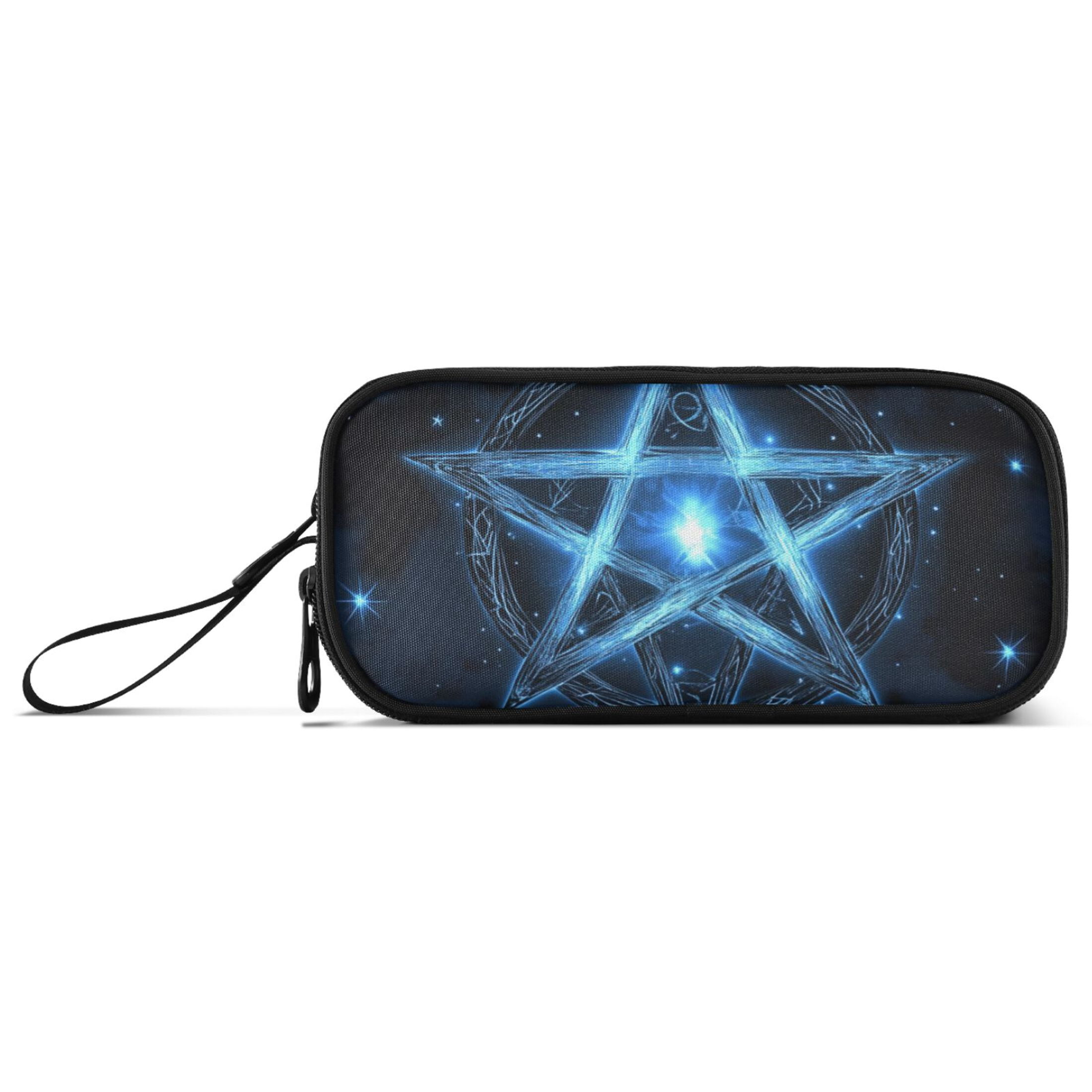 Blue Hexagram Pencil Case Stationary Holder Pen Bag Pencil Pouch Tool ...