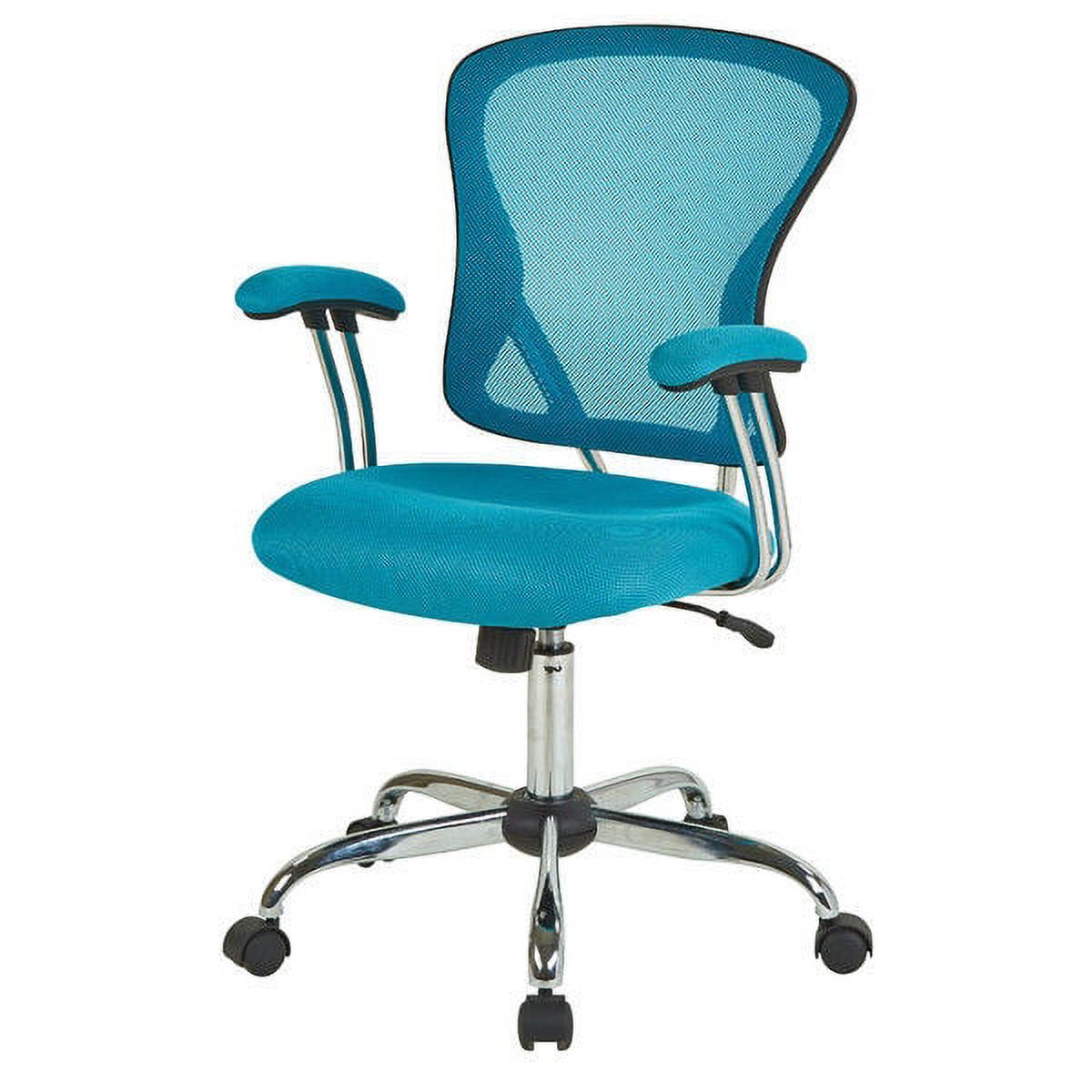 Blue High Back Mesh Office Chair with Padded Armrest - Walmart.com