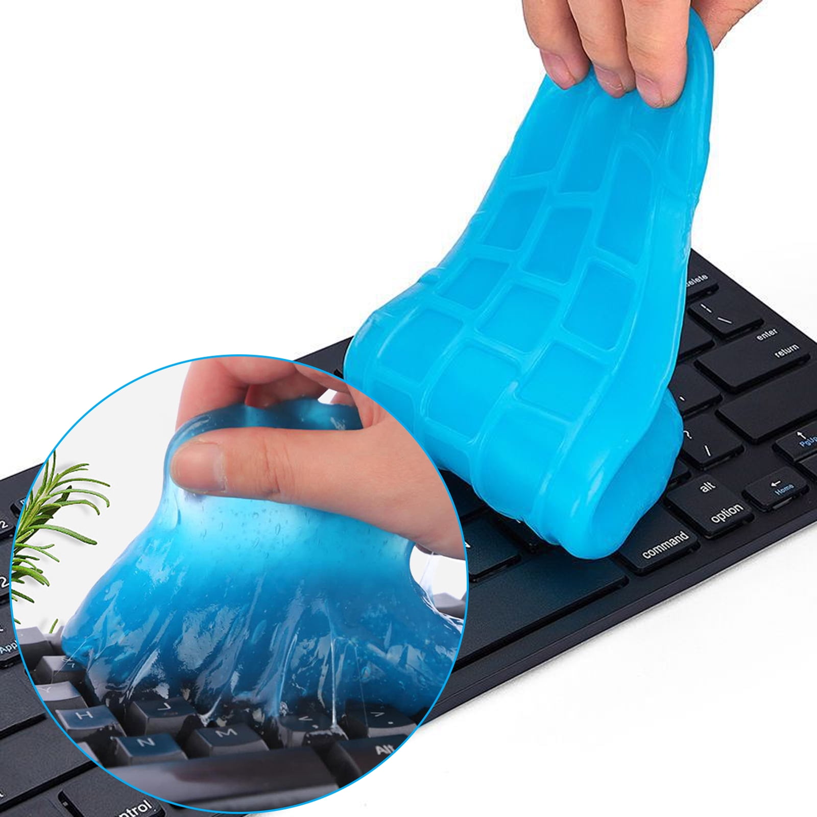 Blue High-Quality Cleansing Soft Gel, Reusable Cleaning Gel Removes ...