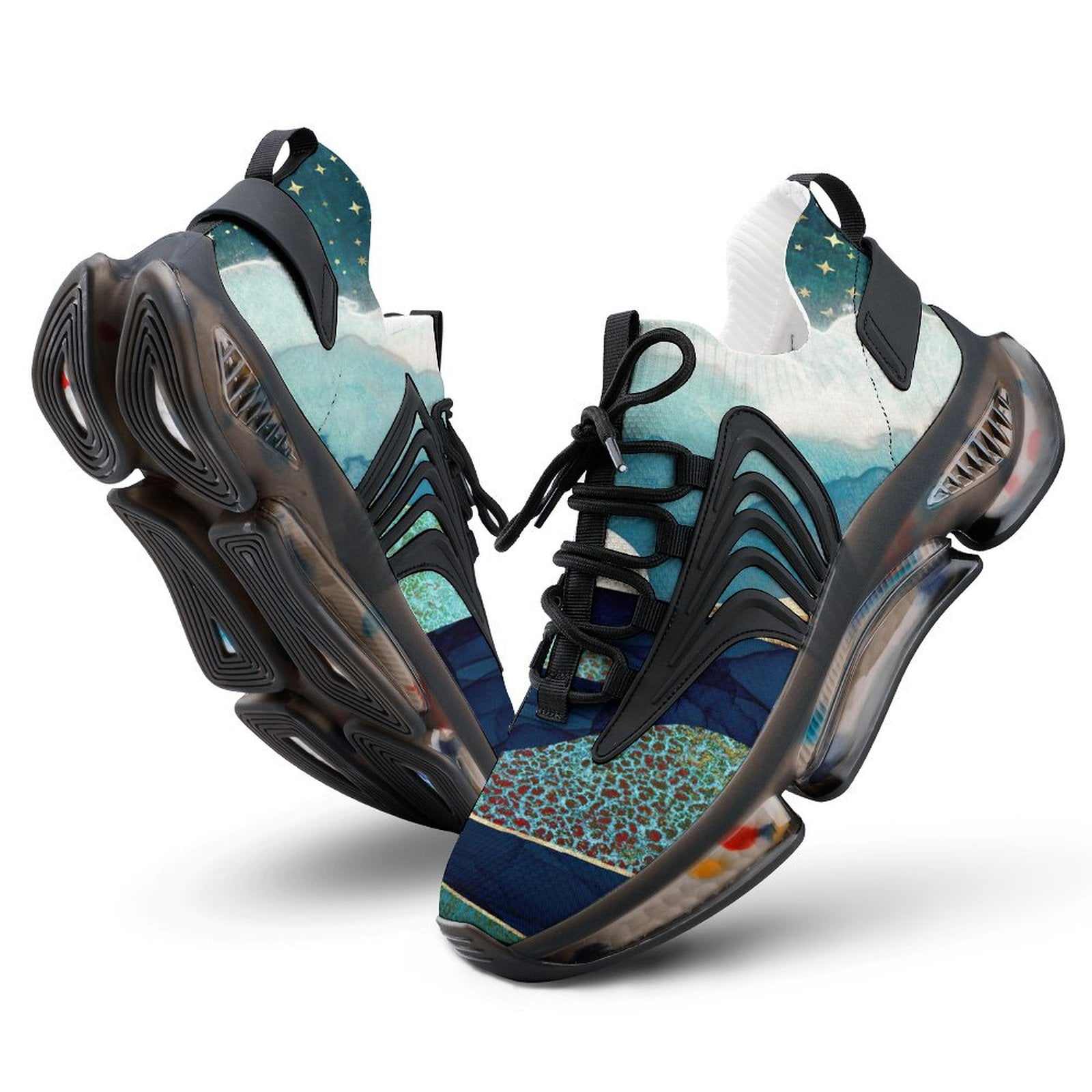 Blue Hill Illustration Walking Shoes for Men Woman Lightweight Tennis ...