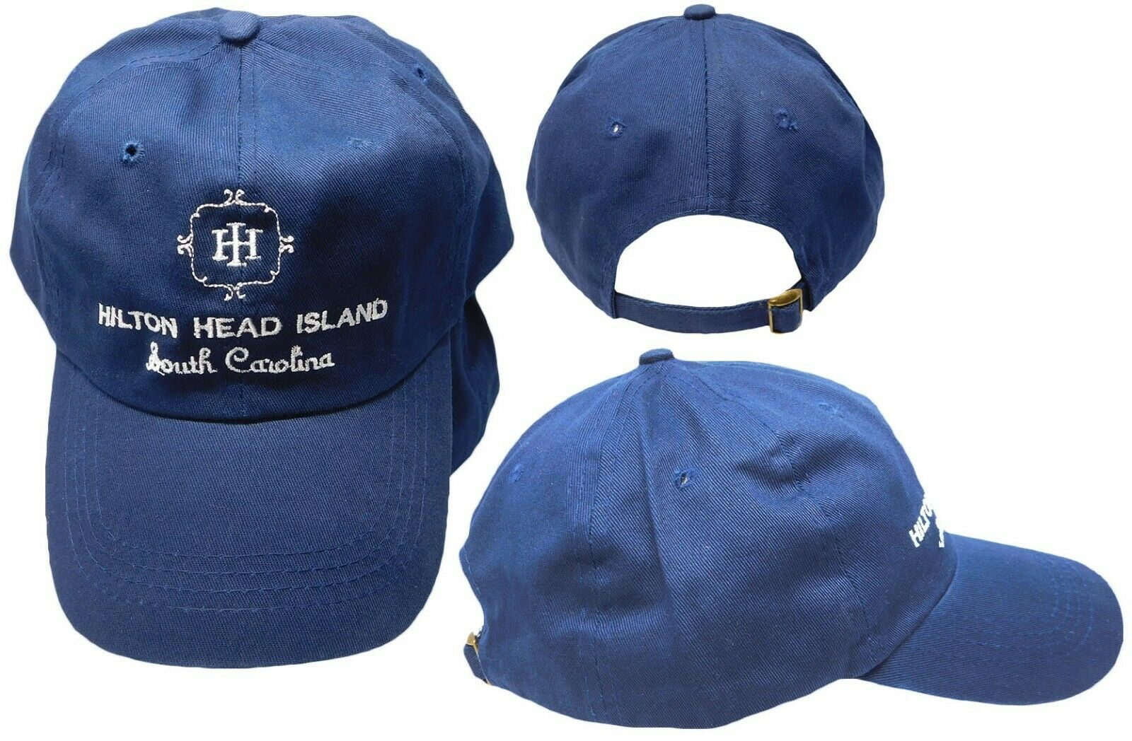 Blue Hilton Head South Carolina Classic Style Washed Style Hat Cap ...